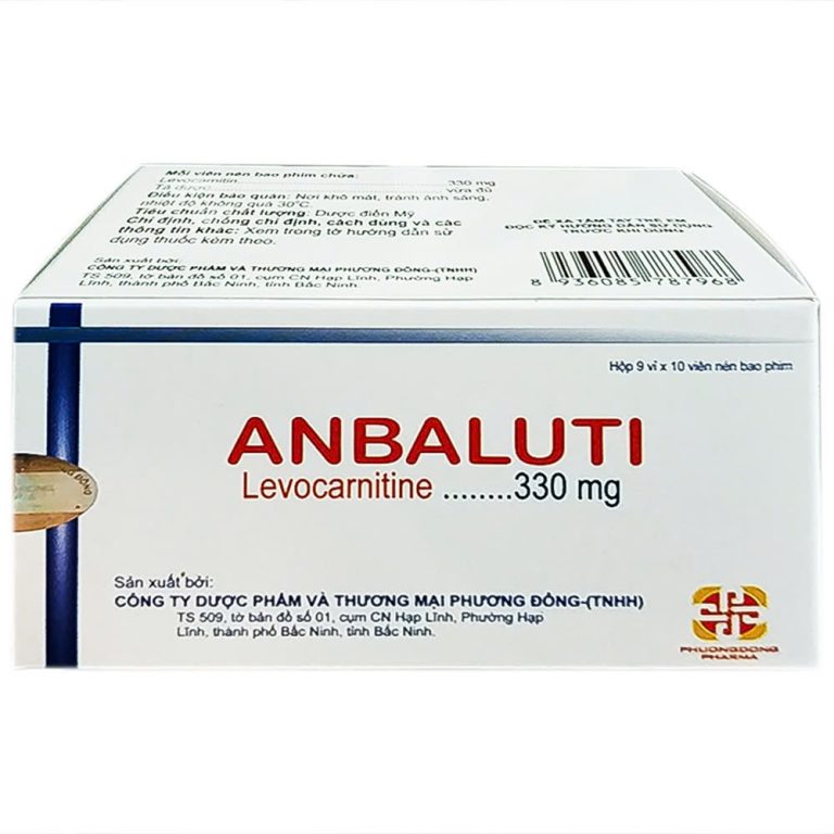 ANBALUTI 330 MG ( Levocarnitine ) Hộp 9 vỉ x 10 viên - viên - Nhà thuốc ...